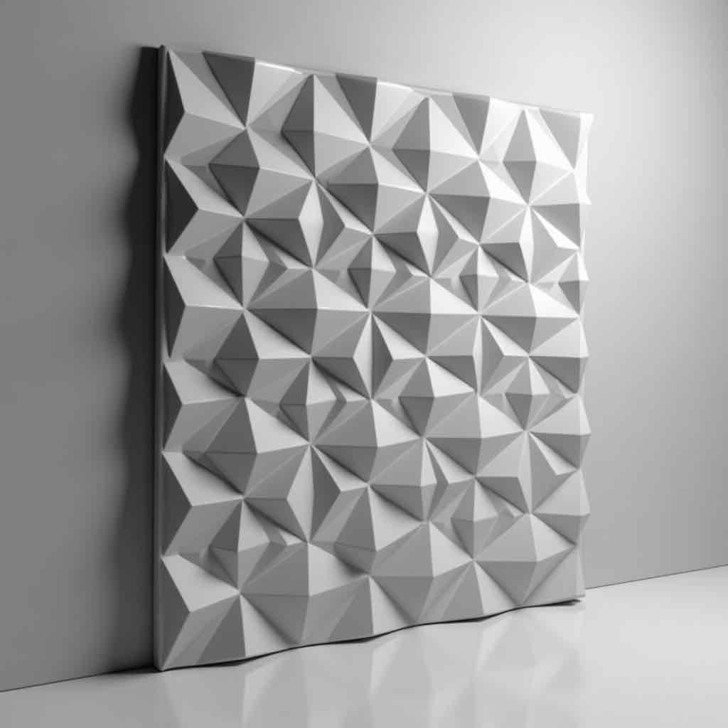 3D Geometric Wall Panel STL – Free 3D Print Model | Remeshy
