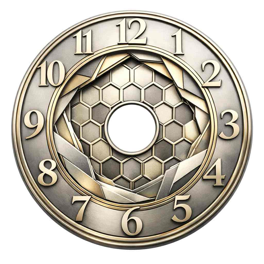 Geometric Clock Face STL – Free 3D Print Model | Remeshy