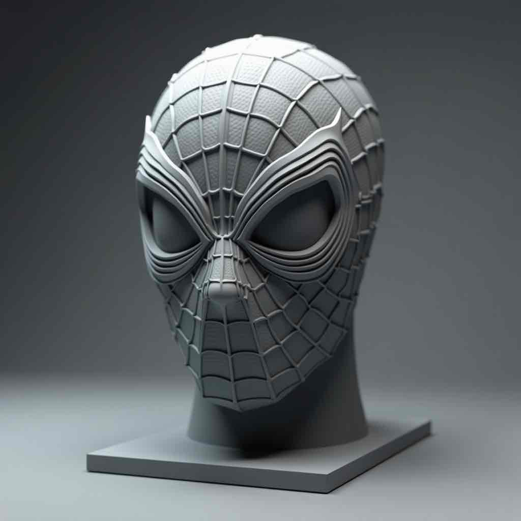 Spider-Man Mask Bust STL – Free 3D Print Model | Remeshy