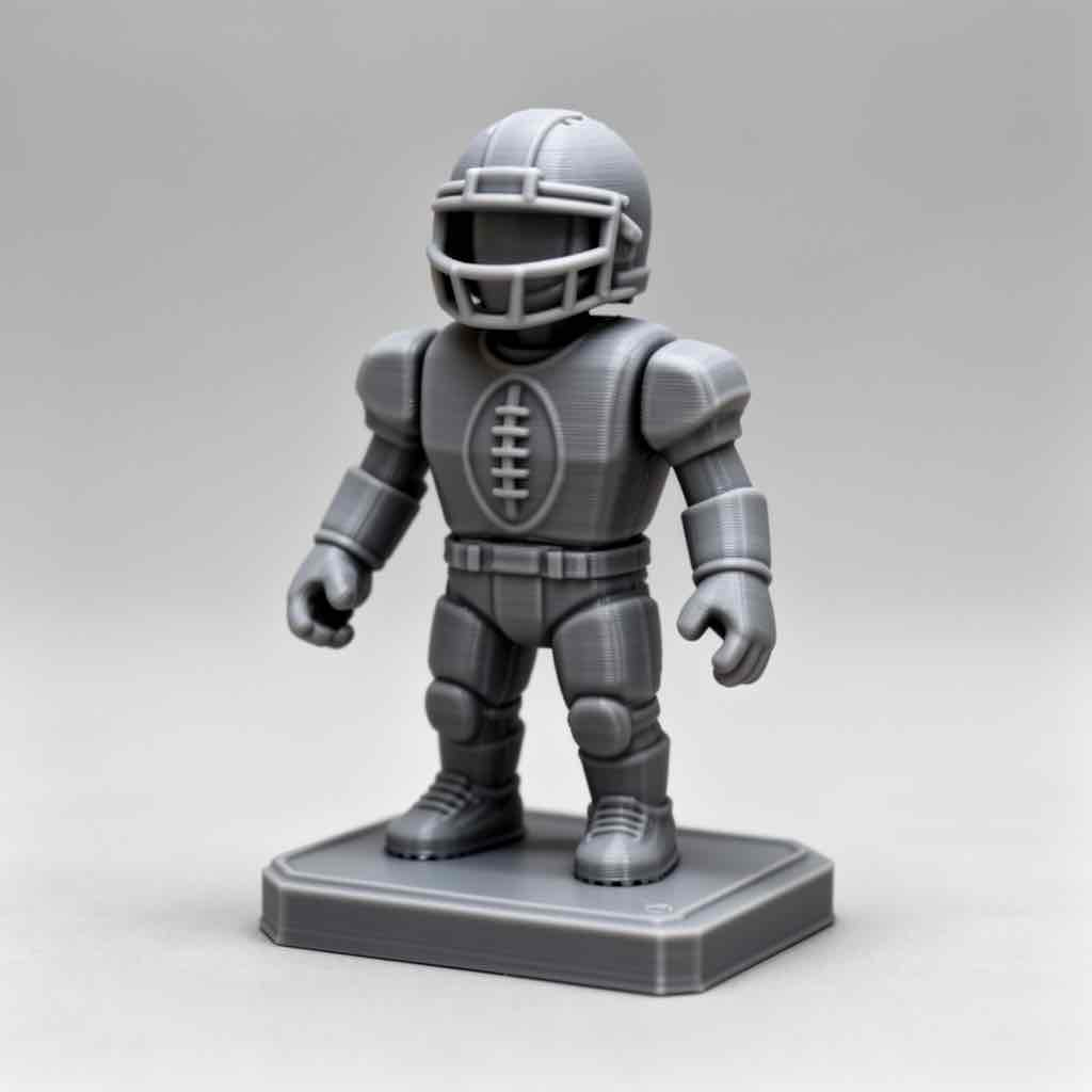 Football Player Figure STL – Free 3D Print Model | Remeshy