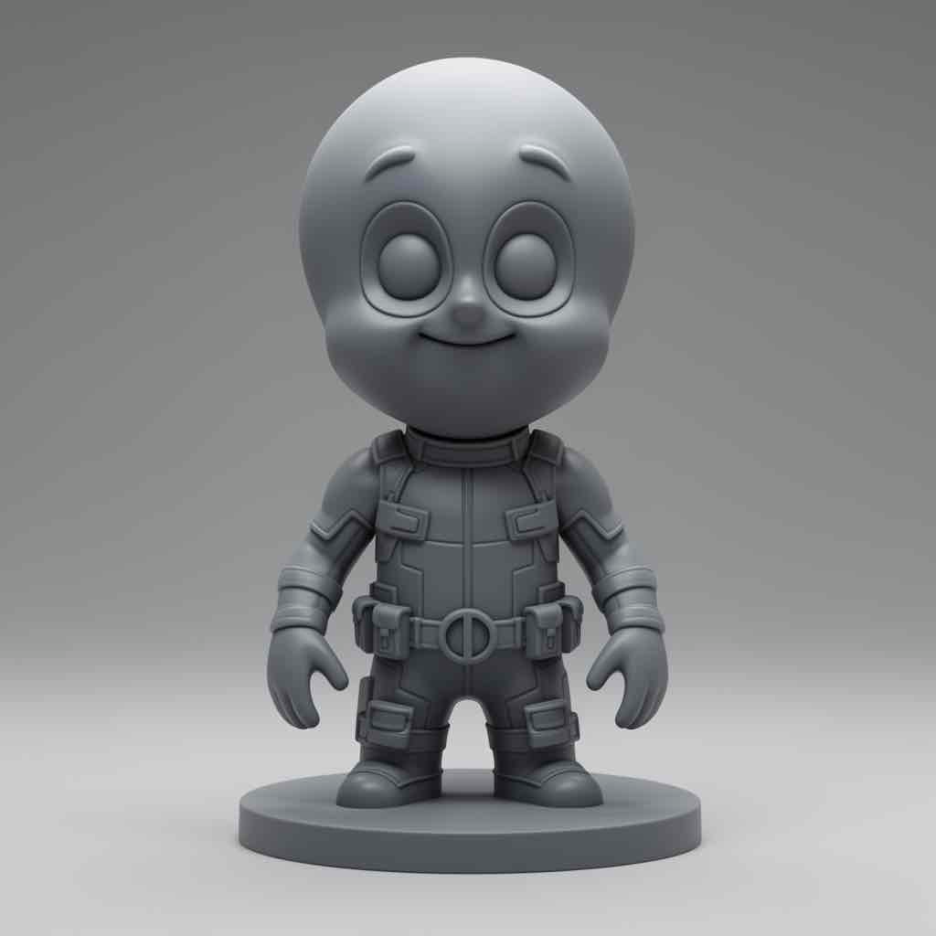 Cute Cartoon Character Figure STL – Free 3D Print Model | Remeshy