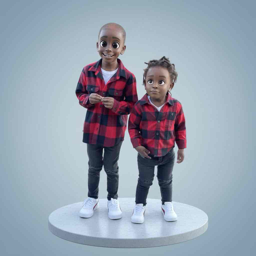 Stylized Young Boys Figurine STL – Free 3D Print Model | Remeshy