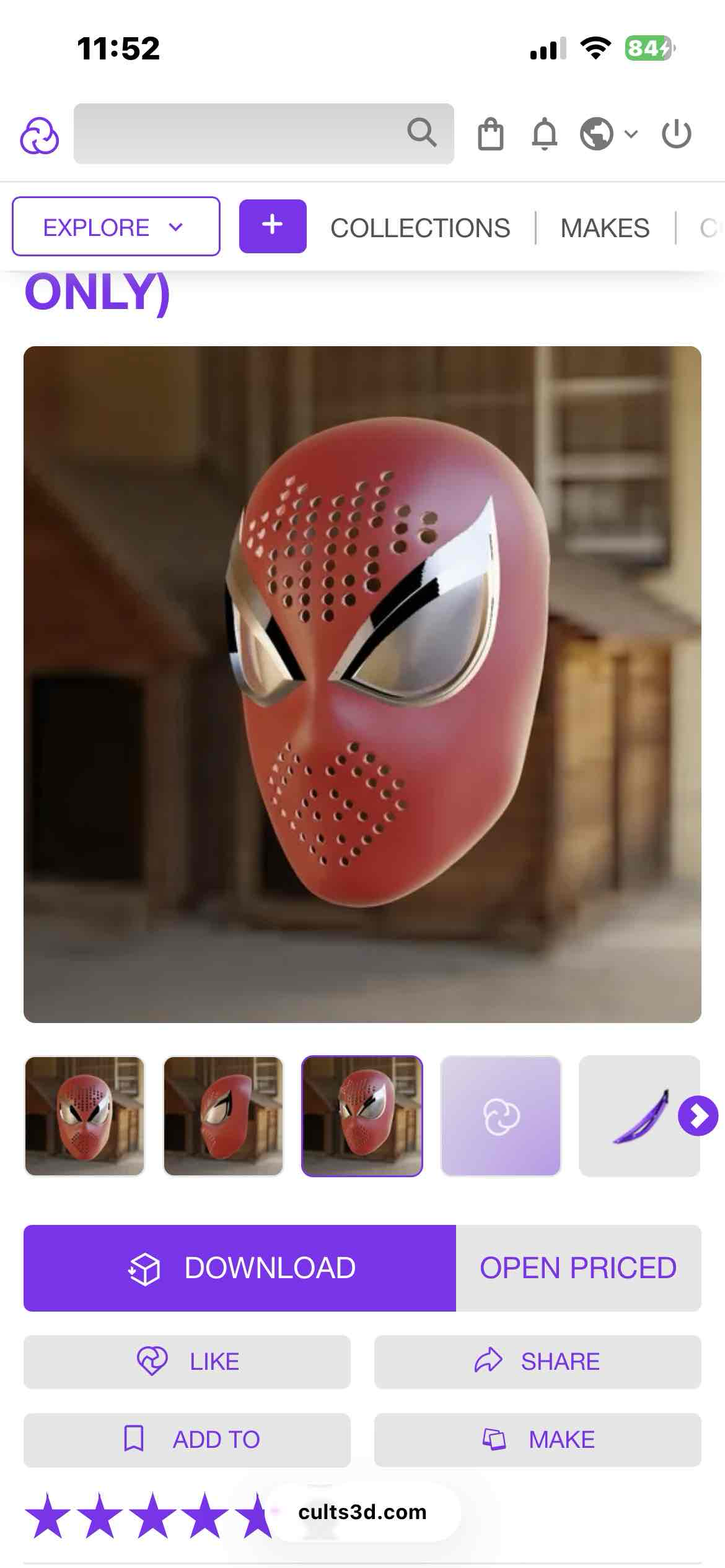 Spider-Man Mask STL – Free 3D Print Model | Remeshy