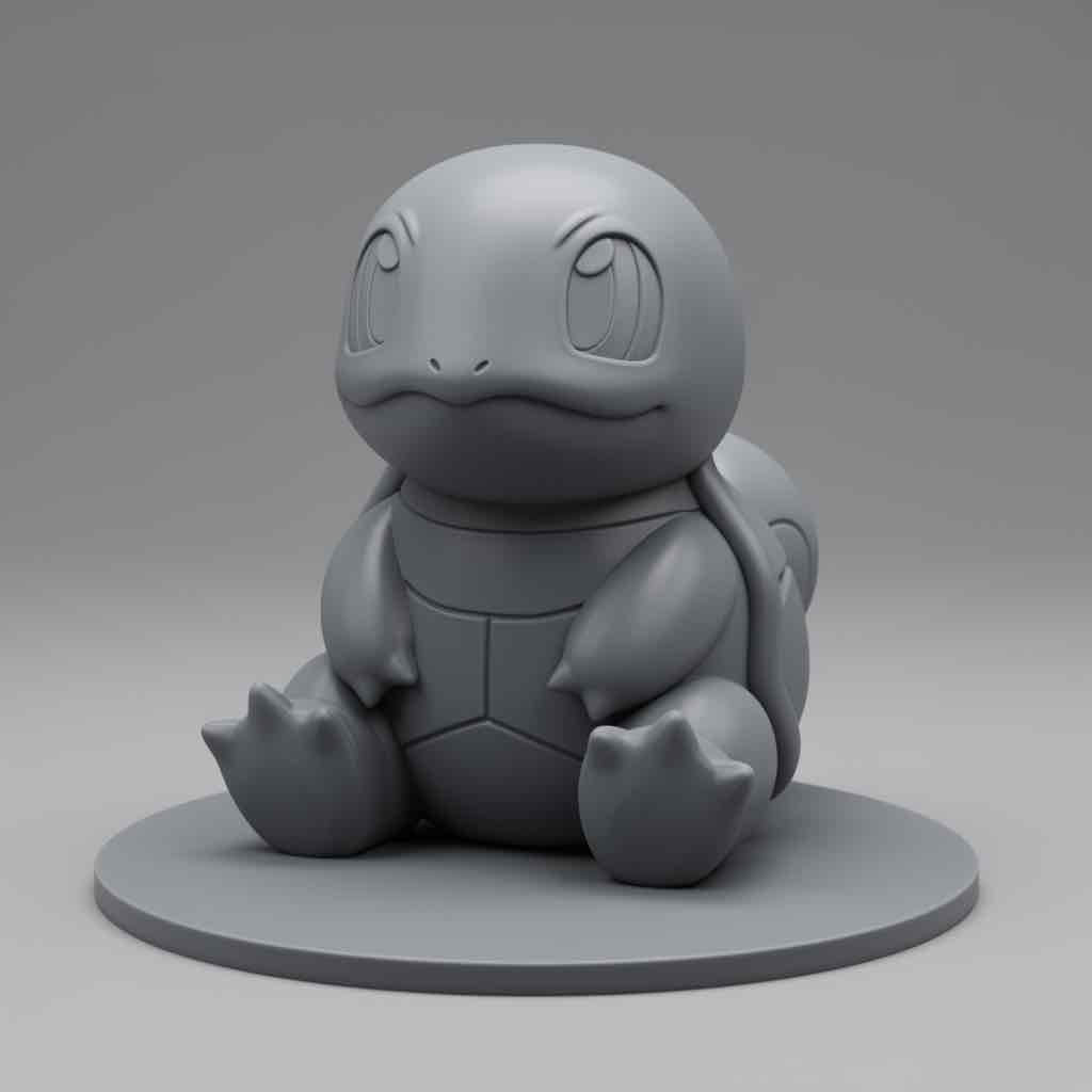 Squirtle Sitting Pose STL – Free 3D Print Model | Remeshy