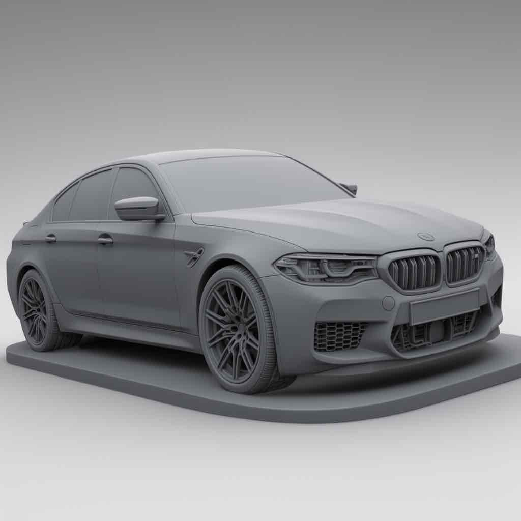 BMW M5 3D Model STL – Free 3D Print Model | Remeshy