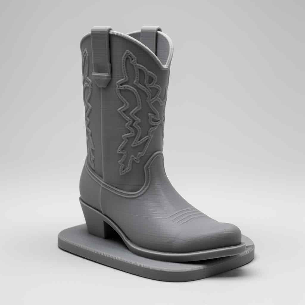 Western Cowboy Boot Model STL – Free 3D Print Model | Remeshy
