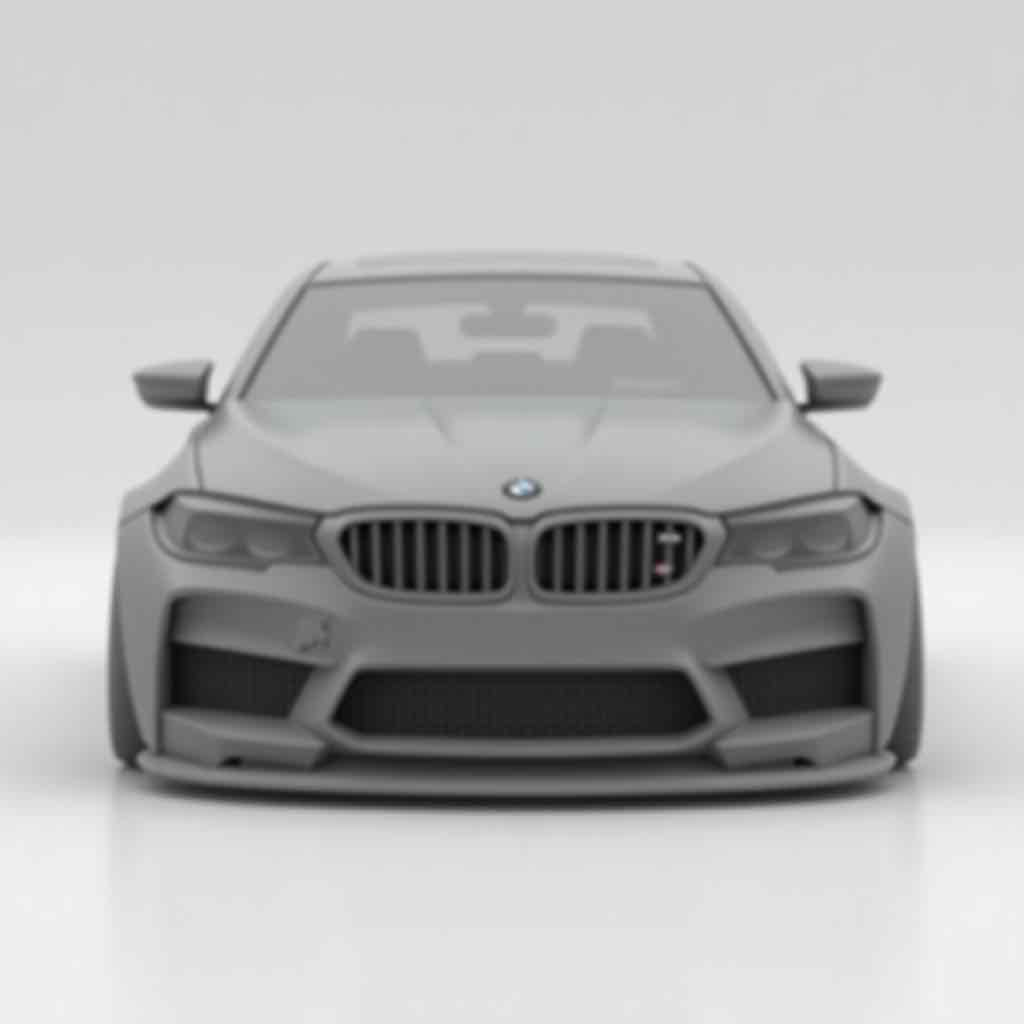BMW M5 F90 Front View STL – Free 3D Print Model | Remeshy